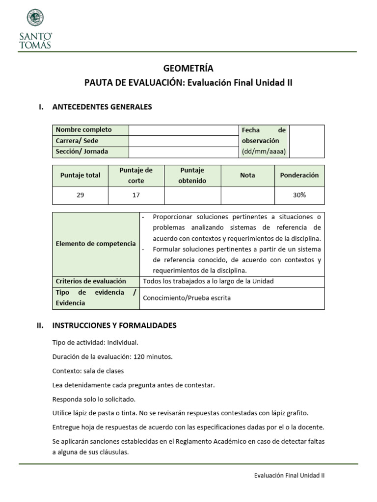 Eval 2 | PDF | Geometría Elemental
