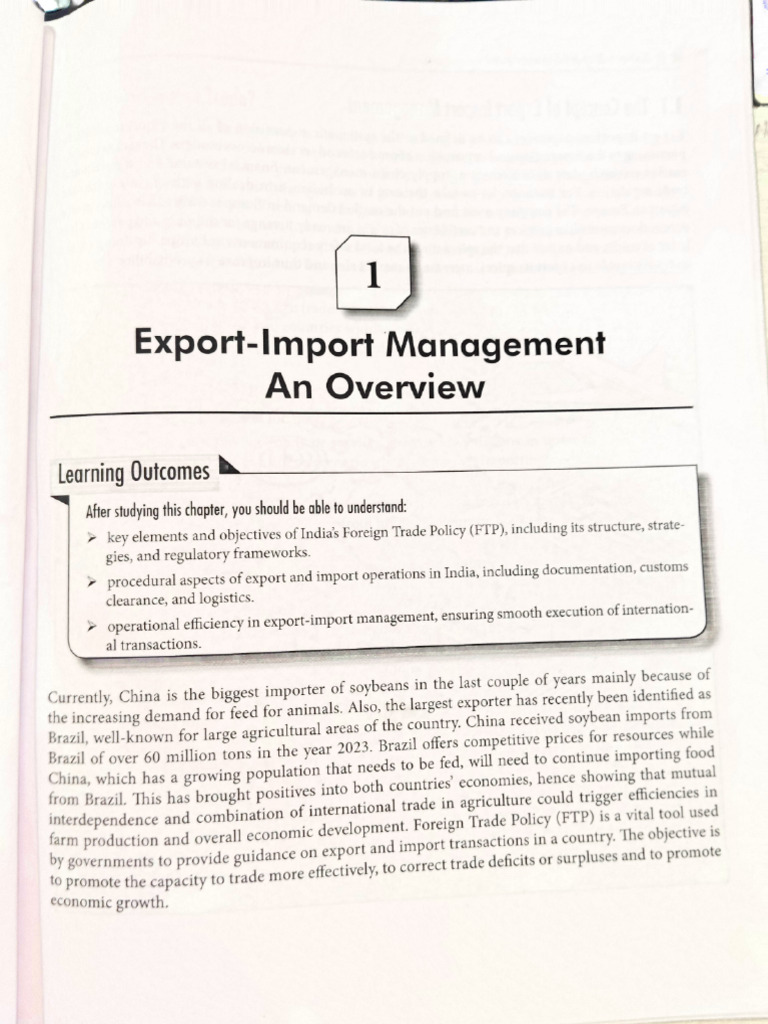 EXIM Unit 1 | PDF
