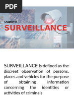 Types and Techniques of Surveillance | PDF