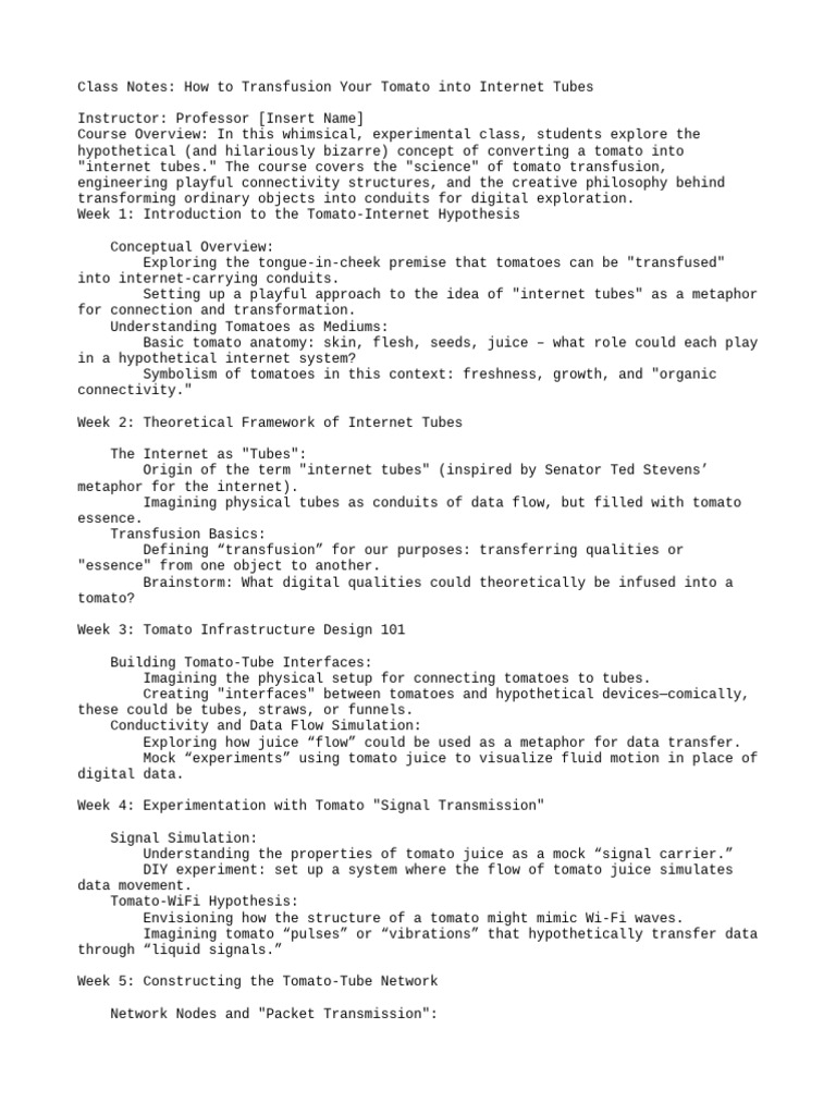 Funny Tomatoes | PDF | Computer Network | Latency (Engineering)