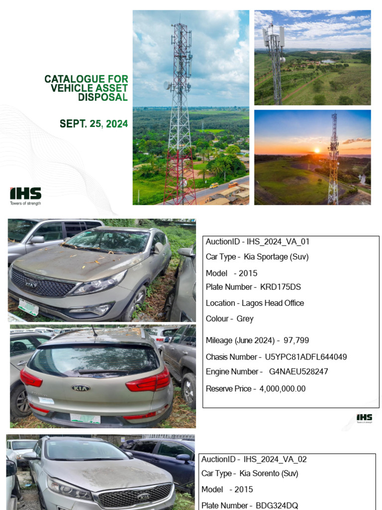 Lagos Car Auction: SUVs & Hilux 2024 | PDF | Wheeled Vehicles | Vehicle ...