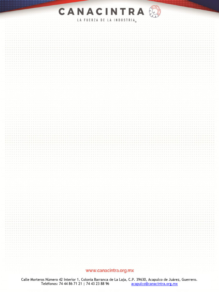 Membrete Canacintra PDF | PDF