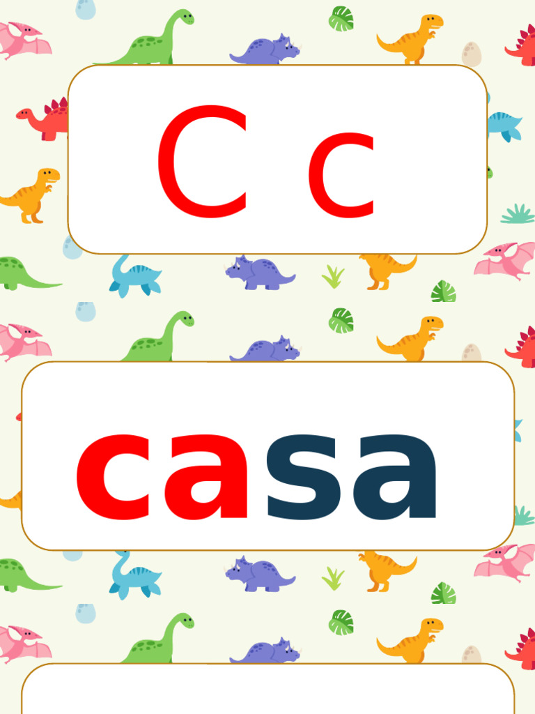 Lectura de Palabras Con C | PDF