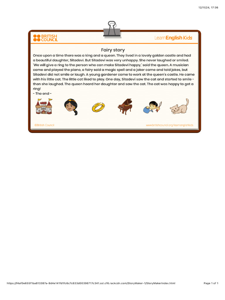 Story Maker 1 - LearnEnglish Kids | PDF