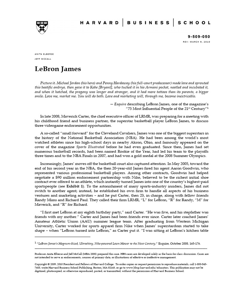LeBron James | PDF | Le Bron James