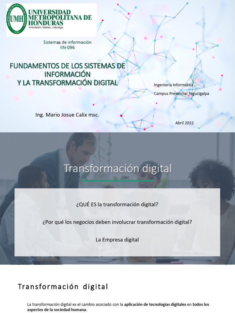 SI - Fundamentos de Los SI y TD - PPT Parcial - I | PDF | Computación en la nube | Planificación ...
