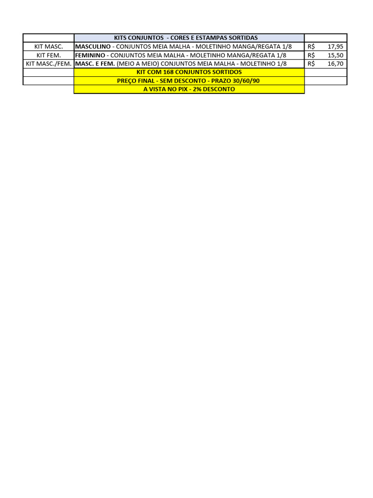 Kits Geral Trin 2025 | PDF | Bem-estar