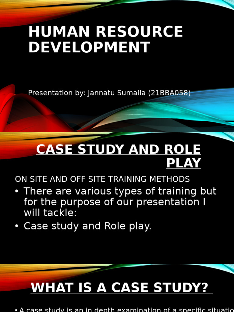 Case Study & Role Play in HR Training | PDF | Learning | Creativity