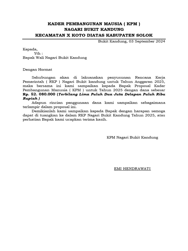 Proposal KPM Tahun 2025 | PDF | Griya & Taman | Kesehatan Holistik