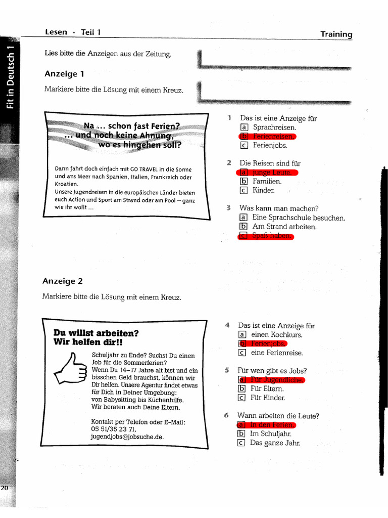 Texte (Model Answer) | PDF