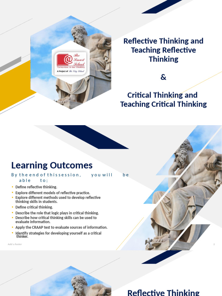 Reflective & Creative Thinking | PDF | Critical Thinking | Thought
