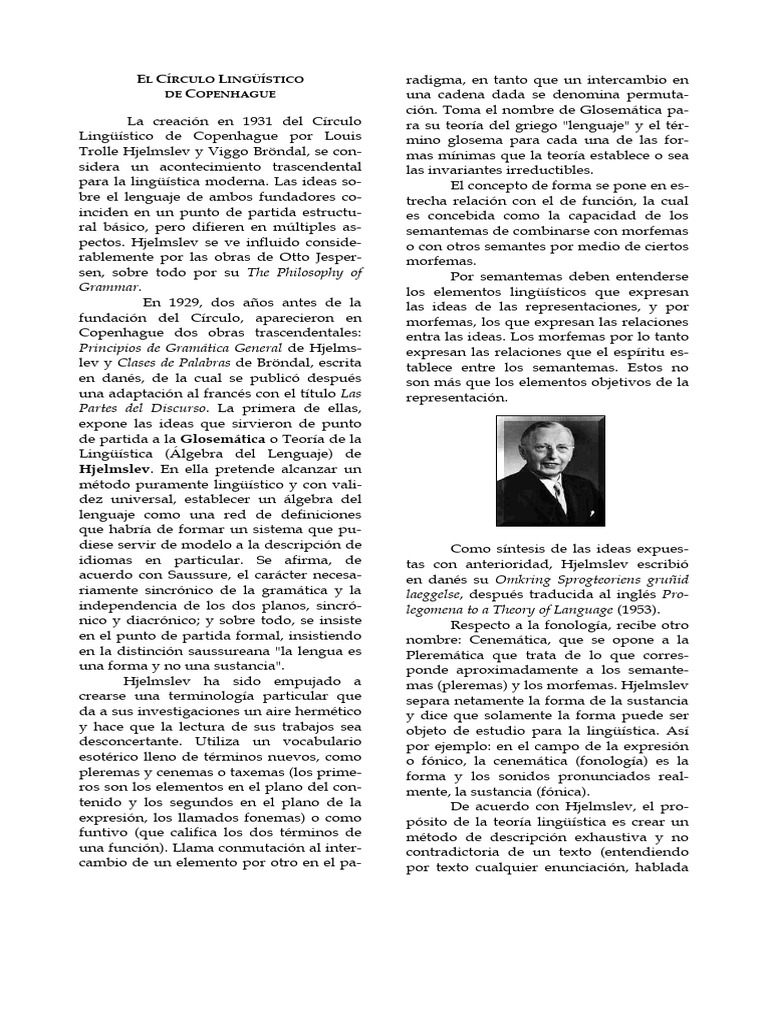 Círculo Linguístico Copenhague | PDF | Lingüística | Comunicación humana