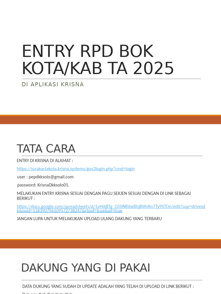 Entry RPD Bok Kota | PDF