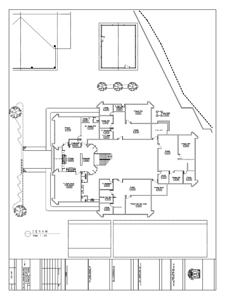 Denah Lobby dan Ruangan Kantor UPTD | PDF