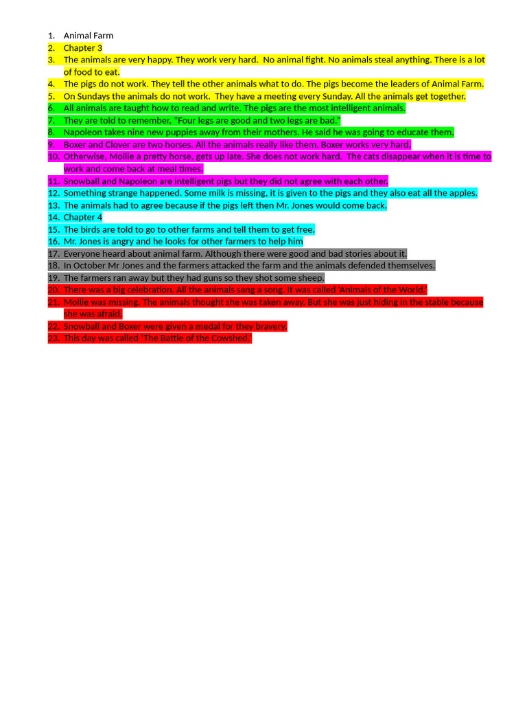 Animal Farm | PDF | Home & Garden | General Fiction