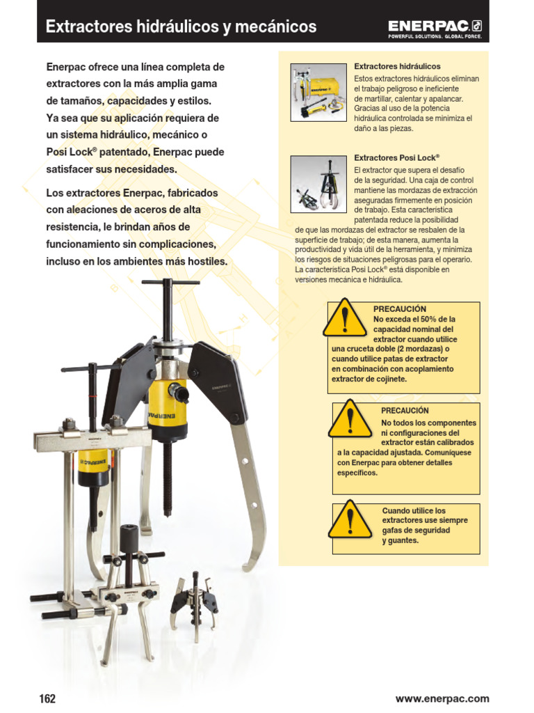 Extractores Basicos ENERPAC BHP EPH | PDF | Rodamiento (Mecánico) | Bomba
