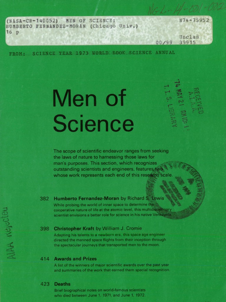 Humberto Fernandez Moran | PDF | Electron | Electron Microscope