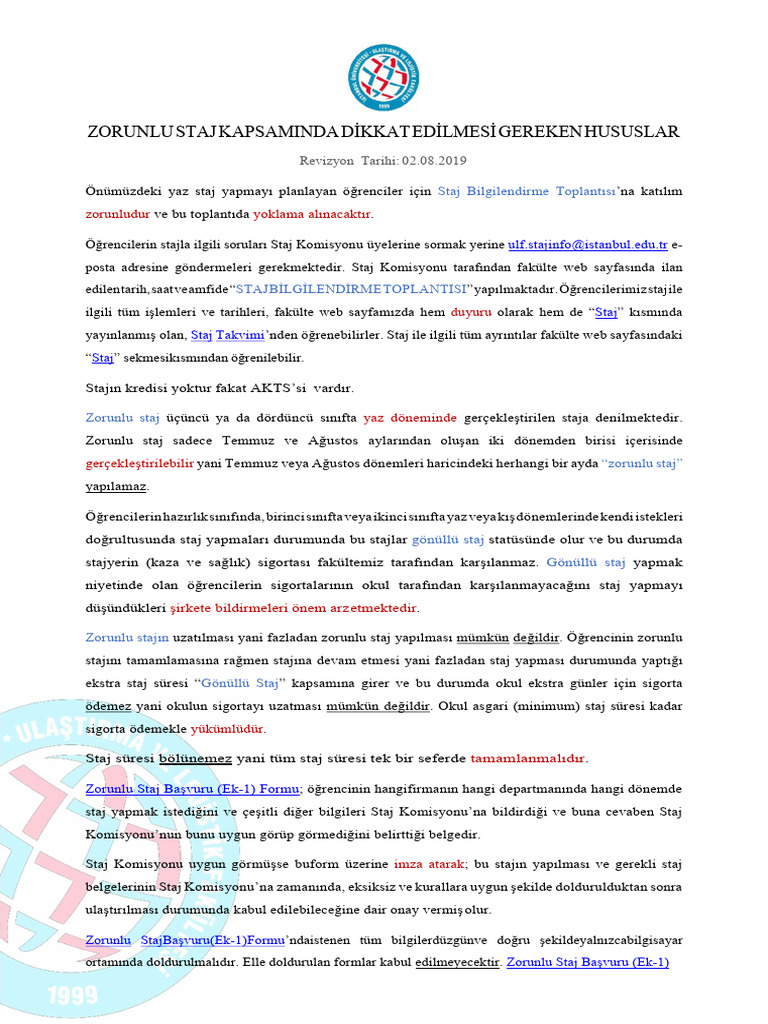 Staj El Kitabi Guncel - 637003533370360877 | PDF