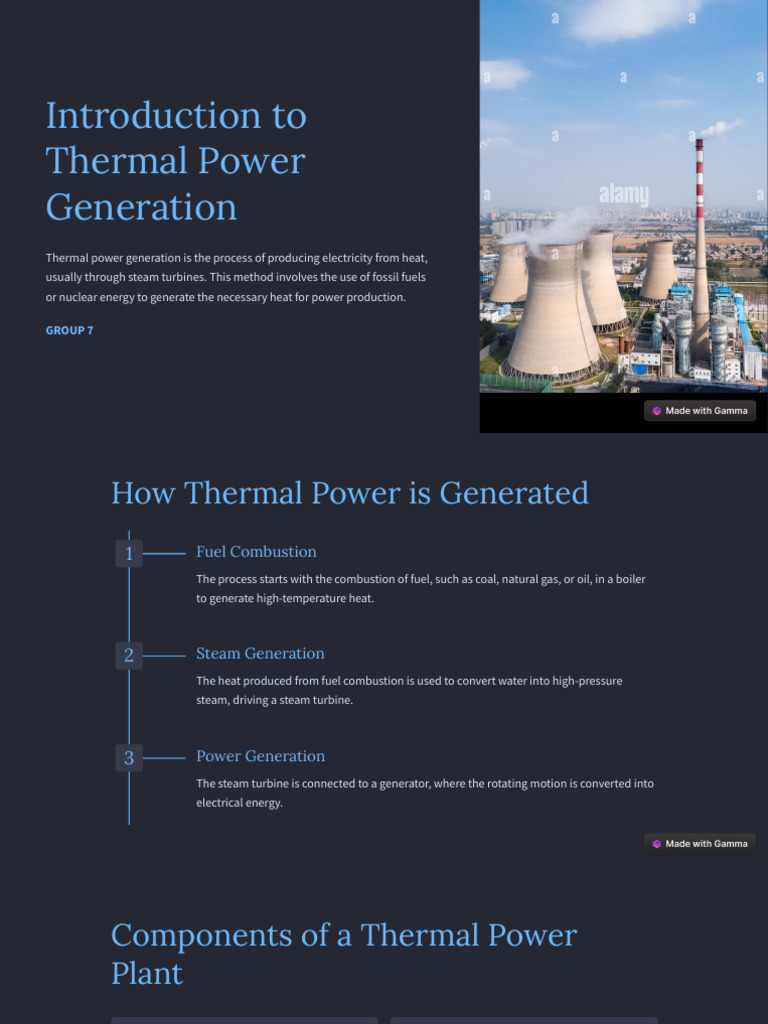 Thermal Power Generation Explained | PDF | Steam | Electricity Generation