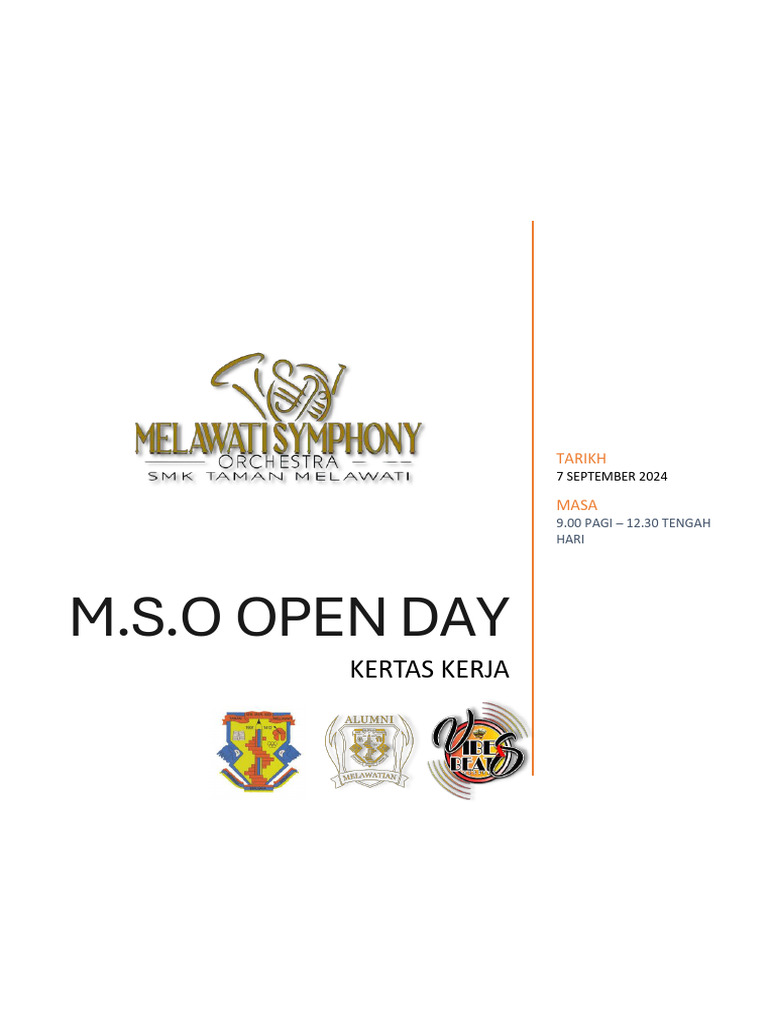 Kertas Kerja Mso Open Day | PDF