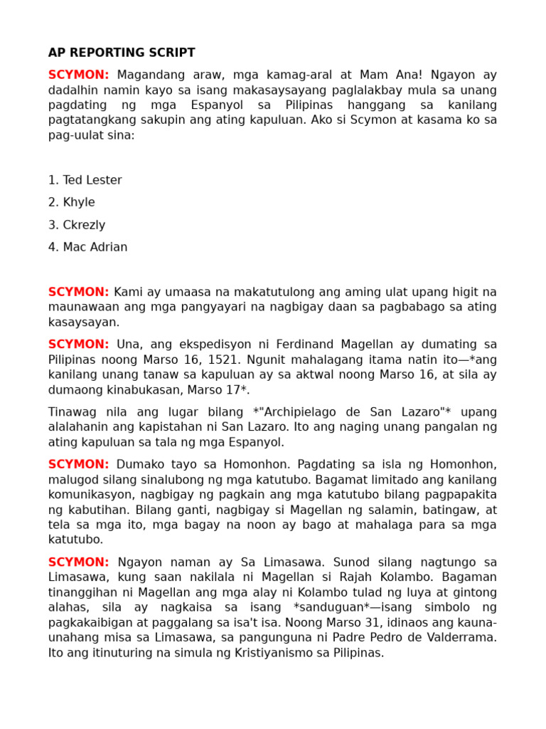 Ap Reporting Script | PDF