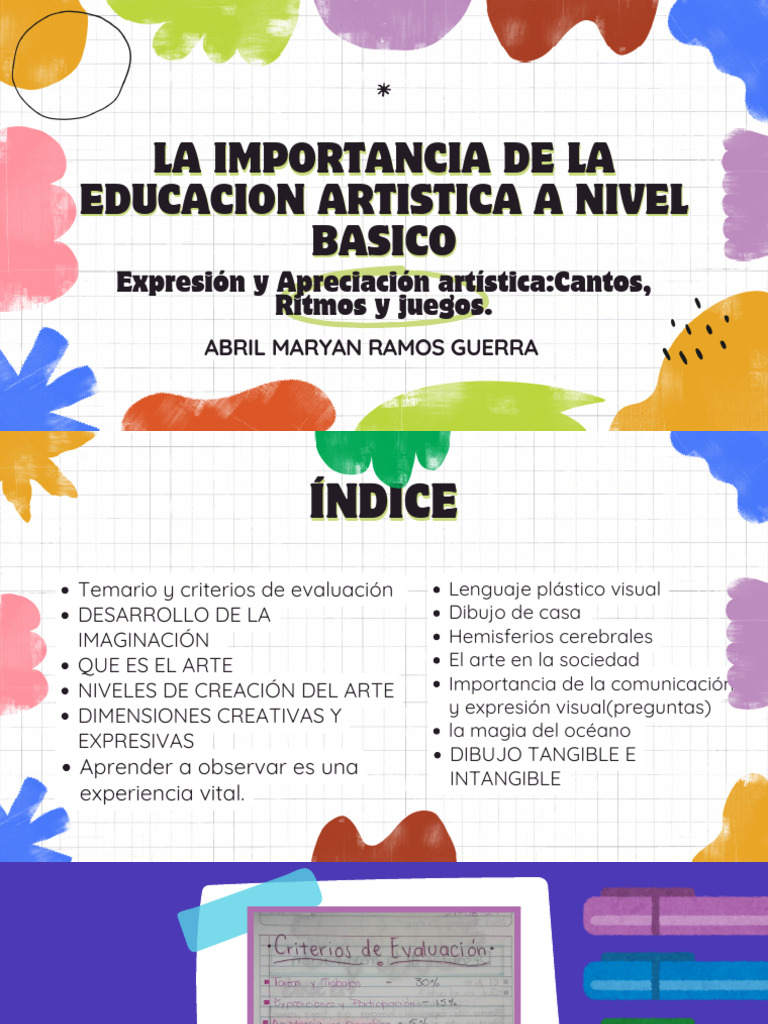 La Importancia de La Educacion Artistica A Nivel Basico PDF | PDF | Creatividad | Educación en ...