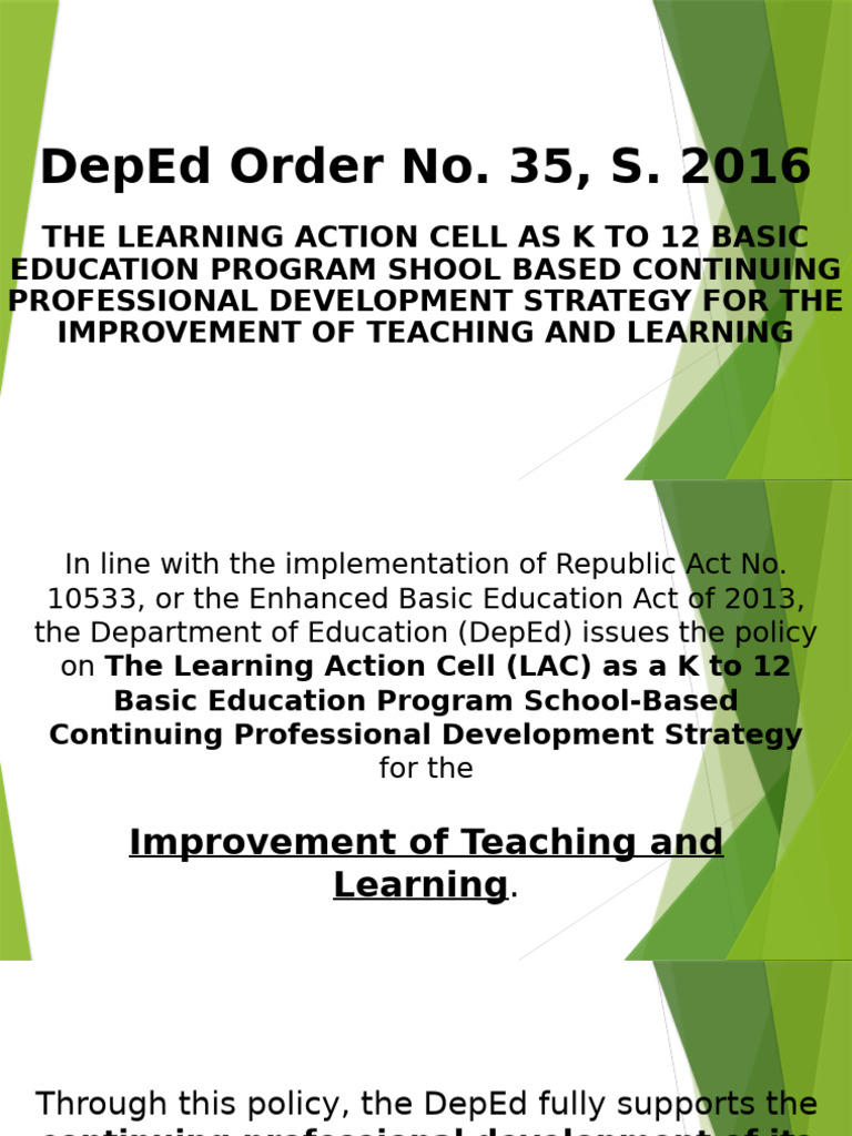 SLAC | PDF | Teachers | Learning