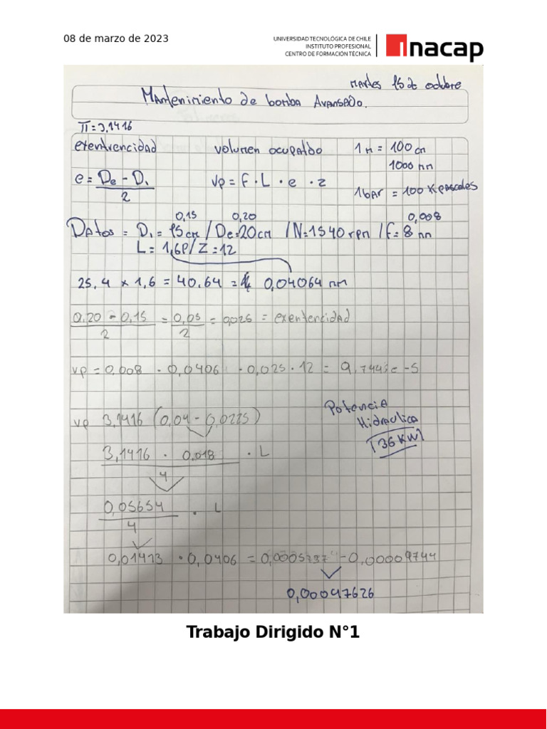 MFA404 U2 TD1 Trabajo Dirigido 2 | PDF