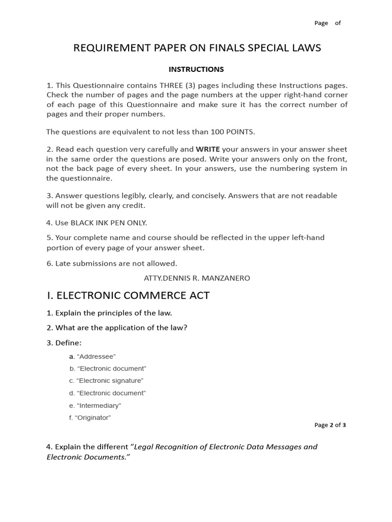 Finals Special Laws Requirement Paper | PDF | Parental Leave | Salary