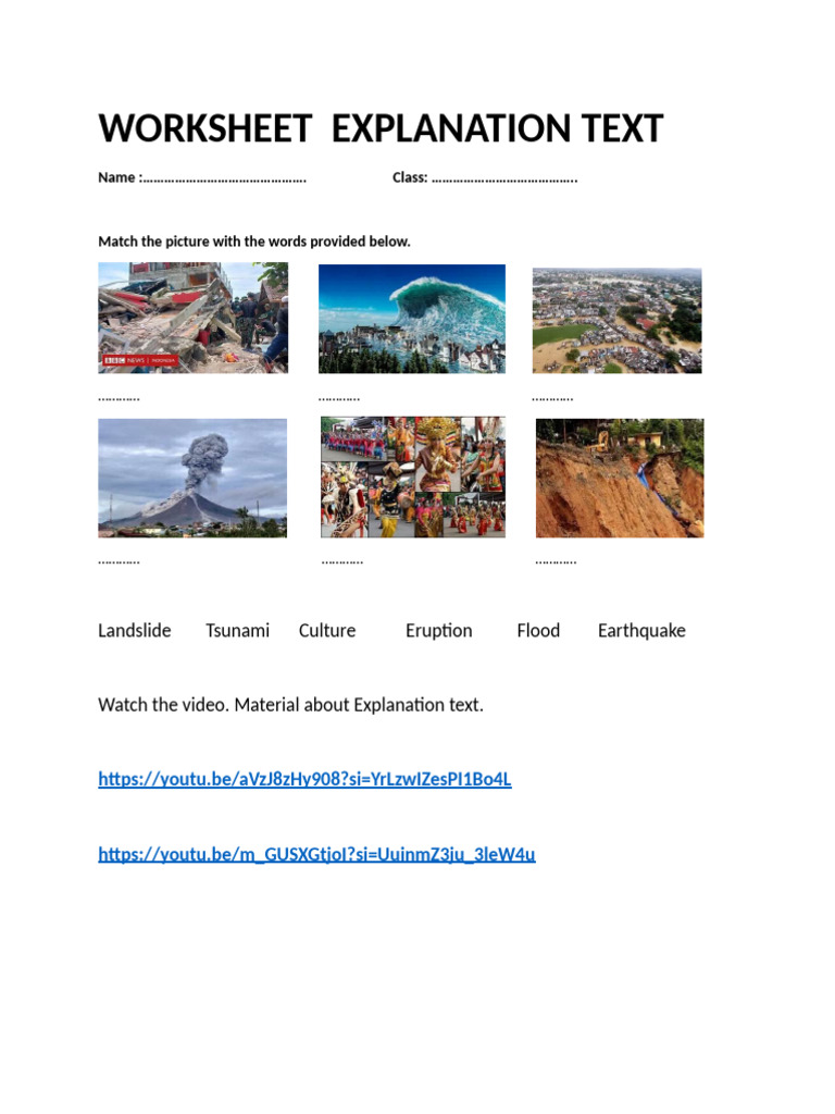 Worksheet Explanation Text | PDF | Earthquakes | Risk Management