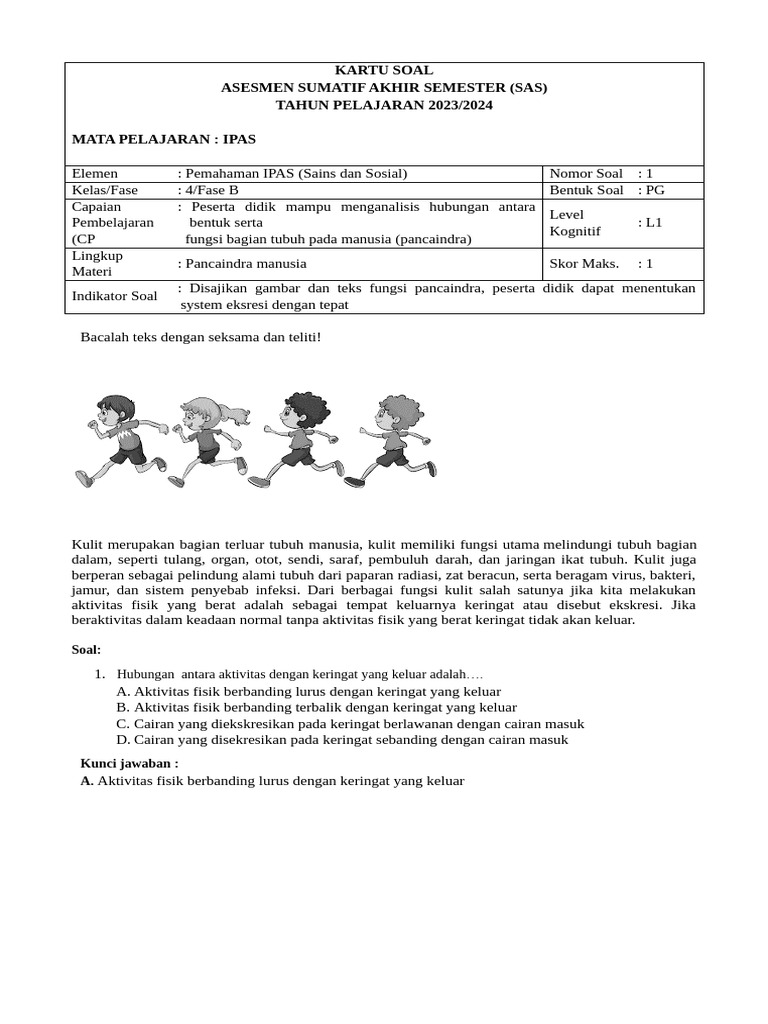 Kartu Soal Ipas Fix | PDF
