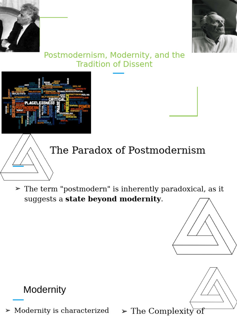 Postmodernism, Modernity, and The Tradition of Dissent | PDF | Postmodernism | Modernity