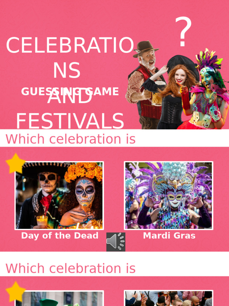 Guess The Celebration - Listening Exercise. | PDF