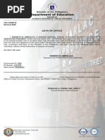 CS Form No. 32 Oath of Office | PDF