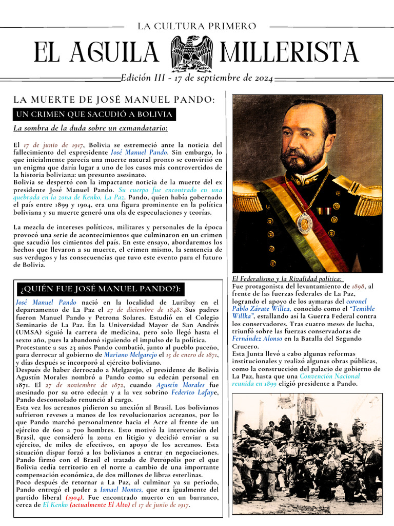 La Muerte de Jose Manuel Pando | PDF