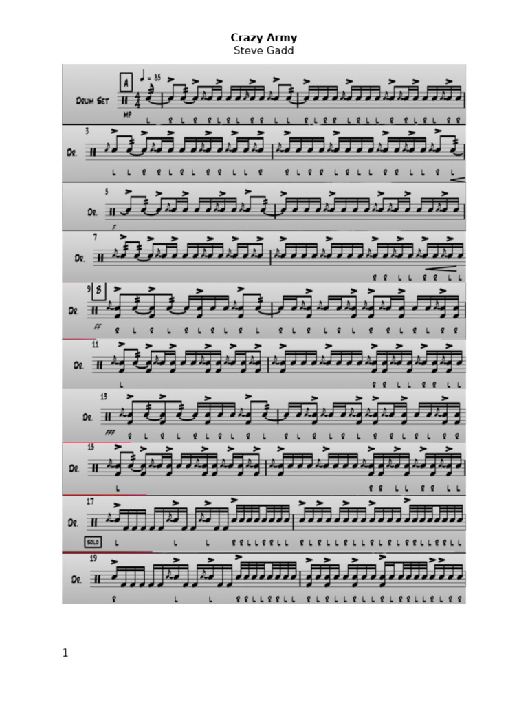 Crazy Army Drumset | PDF