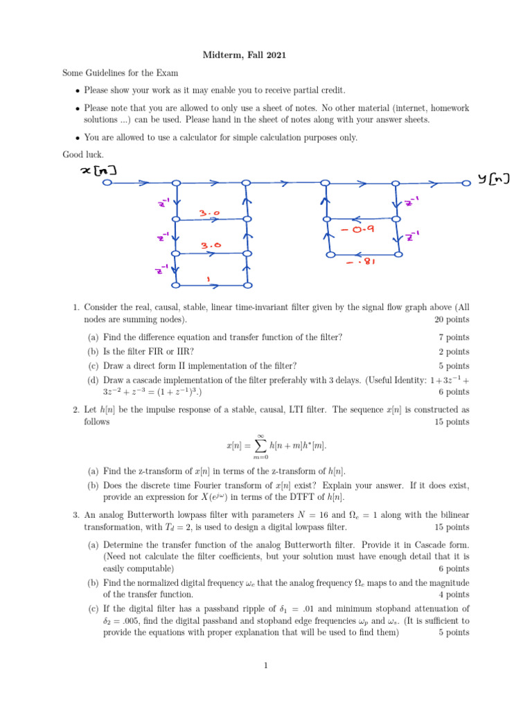 题目 | PDF | Signal Processing | Telecommunications Engineering