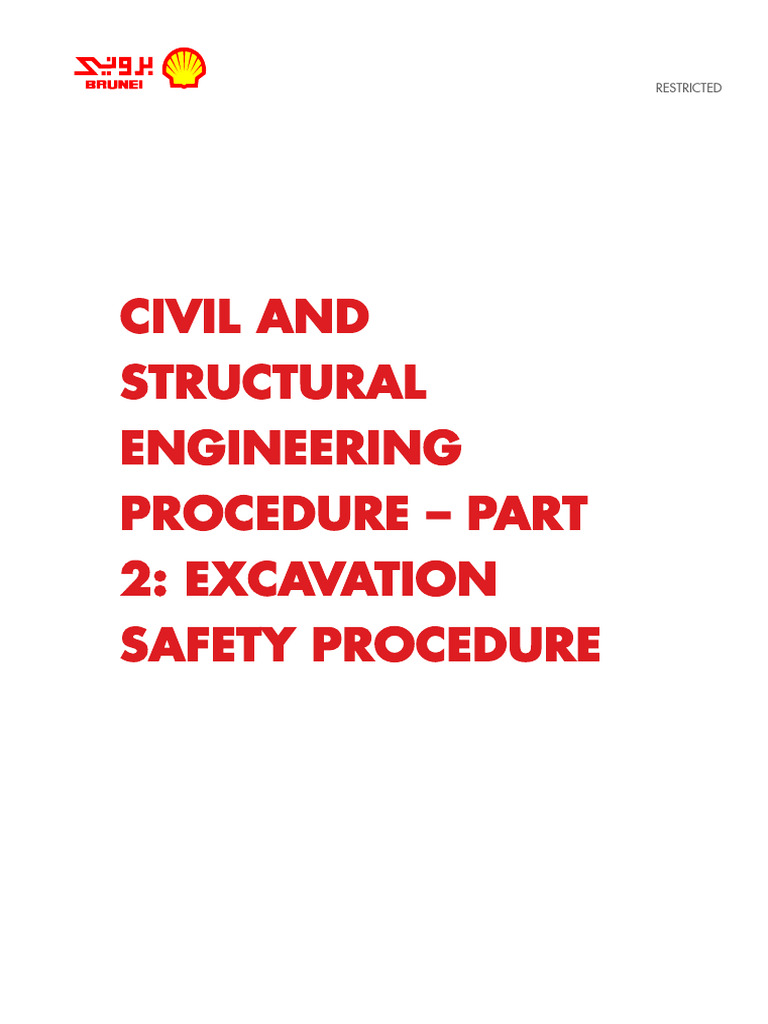 BSP12.CP.02.02 - Excavation Safety Procedure | PDF | Personal ...