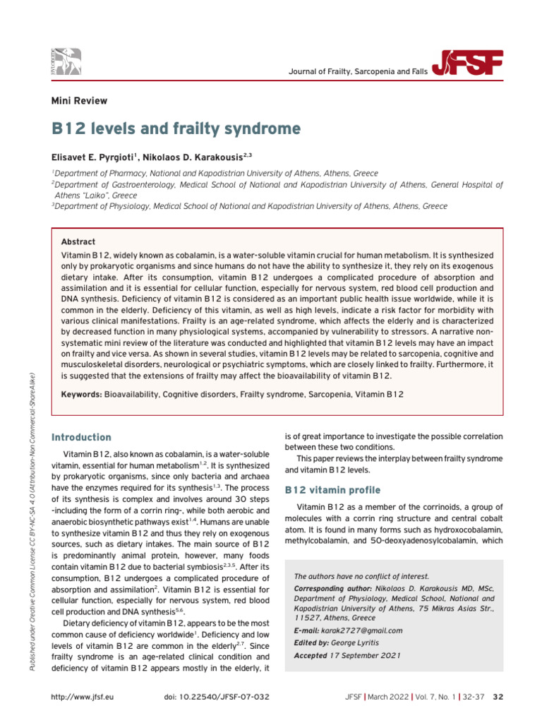 JFSF 7 032 | PDF | Vitamin B12 | Vitamin