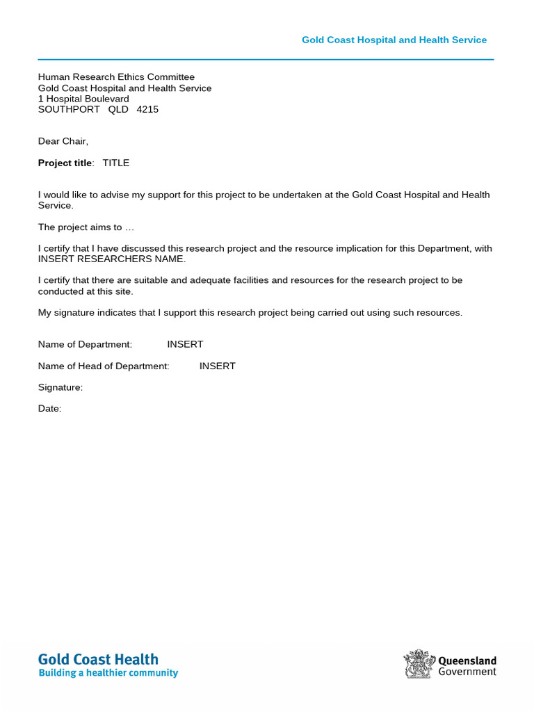 Letter of Support Template | PDF