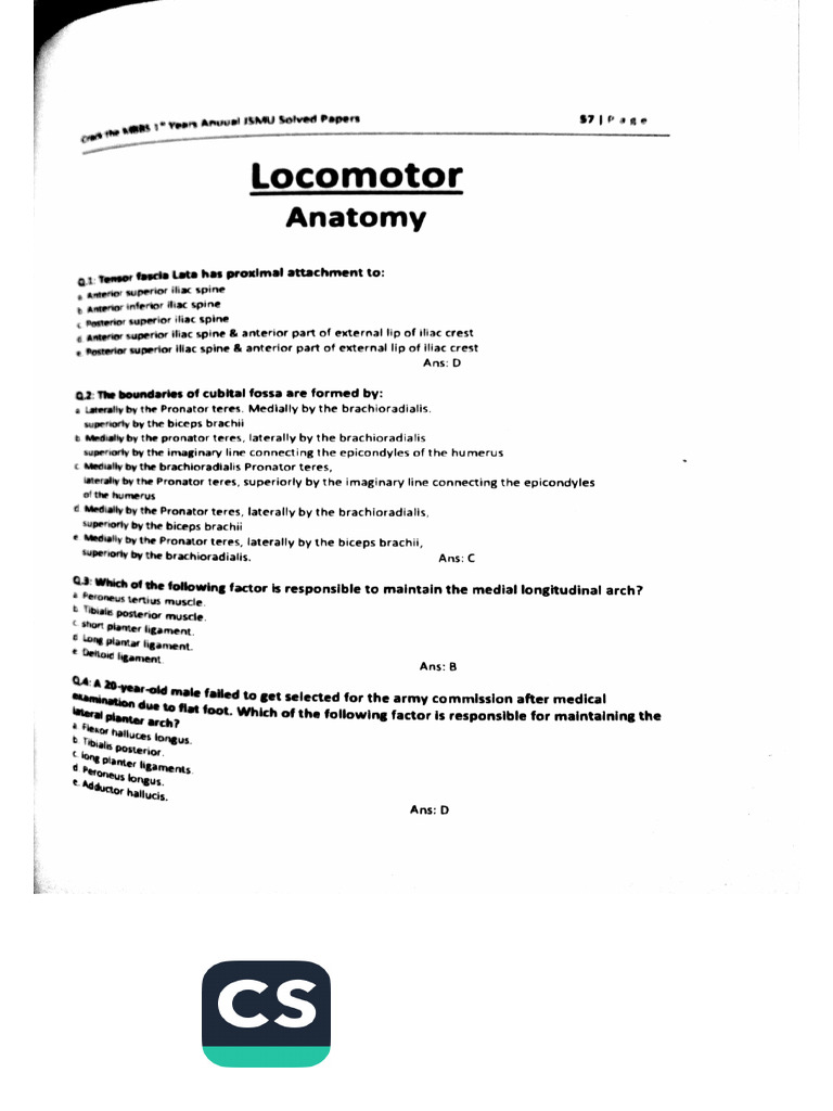 Crack The MBBS - Loco Past Papers | PDF