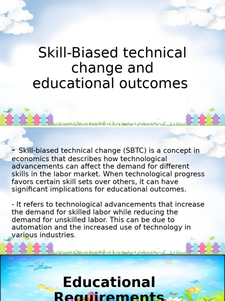 Report - EM 1O2-Skill-Biased Technical Change and Educational Outcomes | PDF | Labour Economics ...