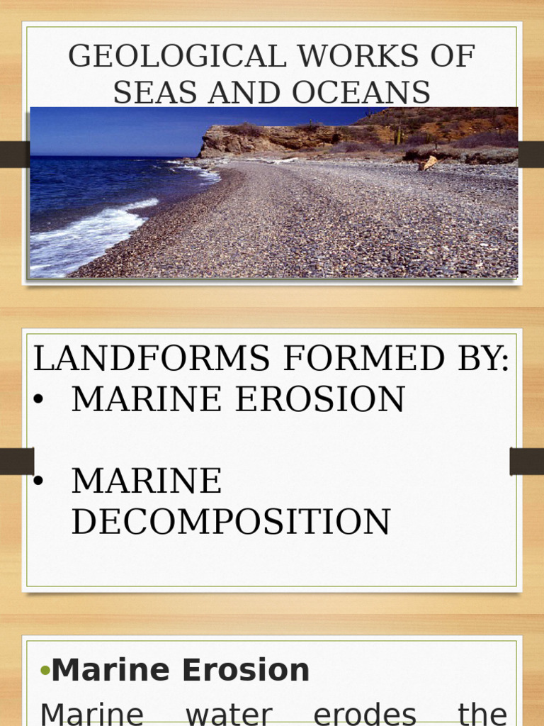 Marine Erosion and Landforms Explained | PDF | Erosion | Coast