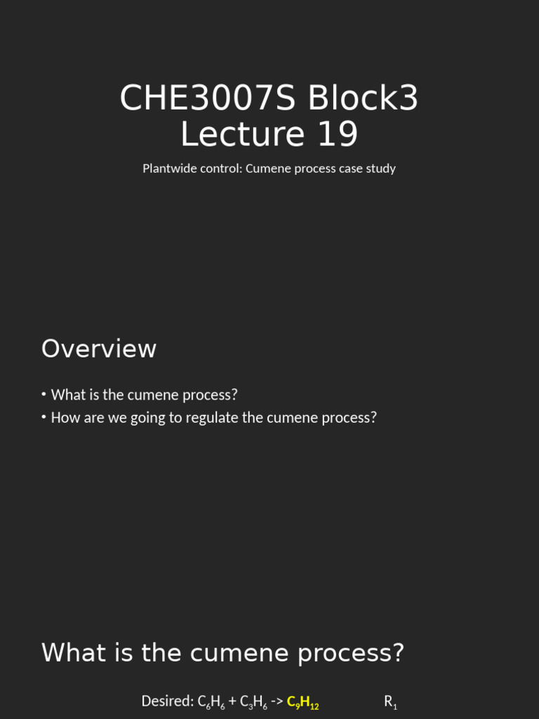 Cumene | PDF | Gases | Energy Technology