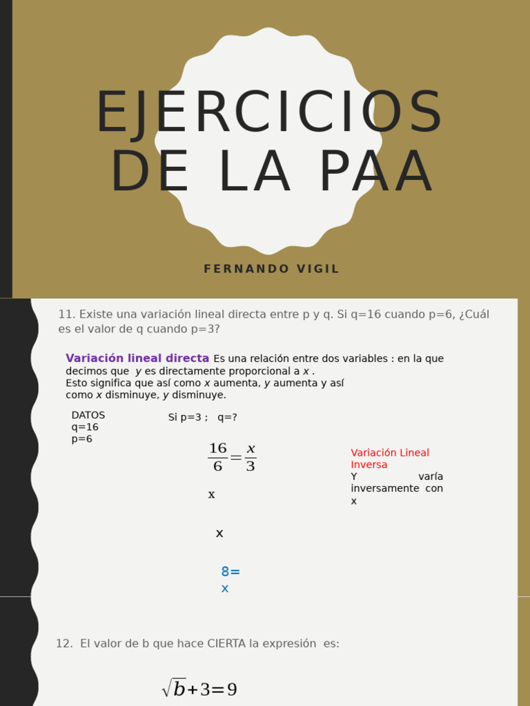 Ejercicios de La PAA | PDF | Matemáticas