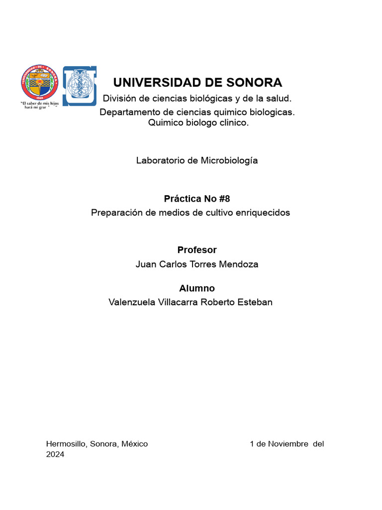 Practica #8 Micro | PDF | Estreptococo | Microbiología