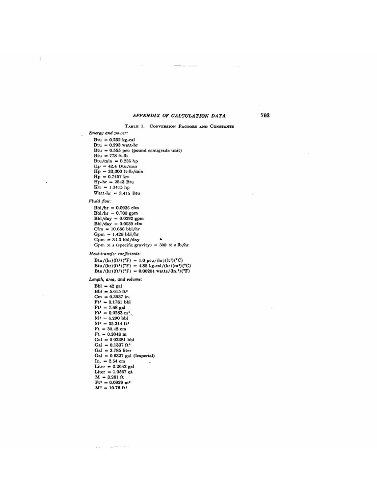 D Q Kern Tables | PDF