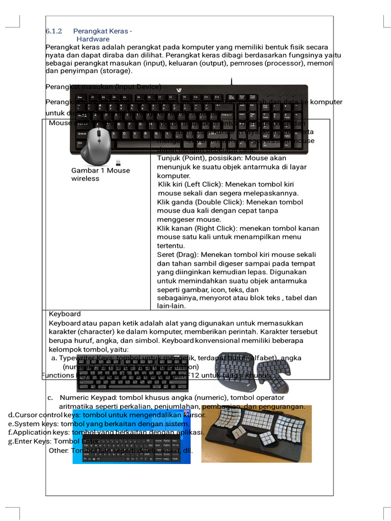 Perangkat Masukan (Input Device) | PDF | Komputer