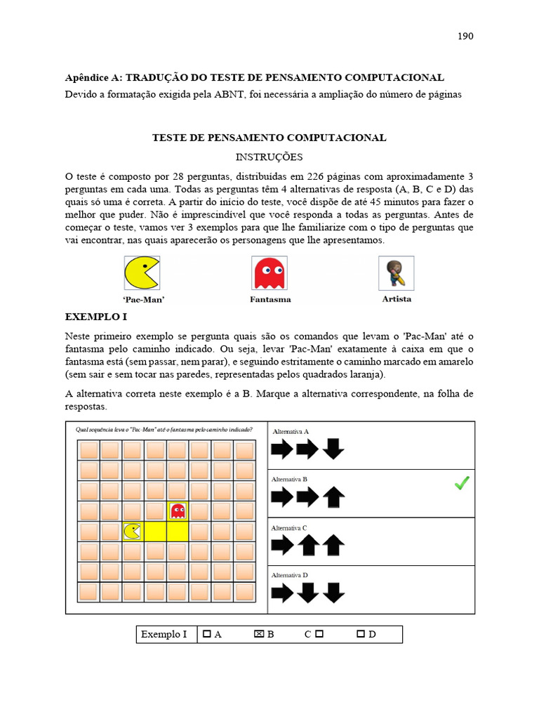 Atividades Pensamento Computacional | PDF | Pensamento