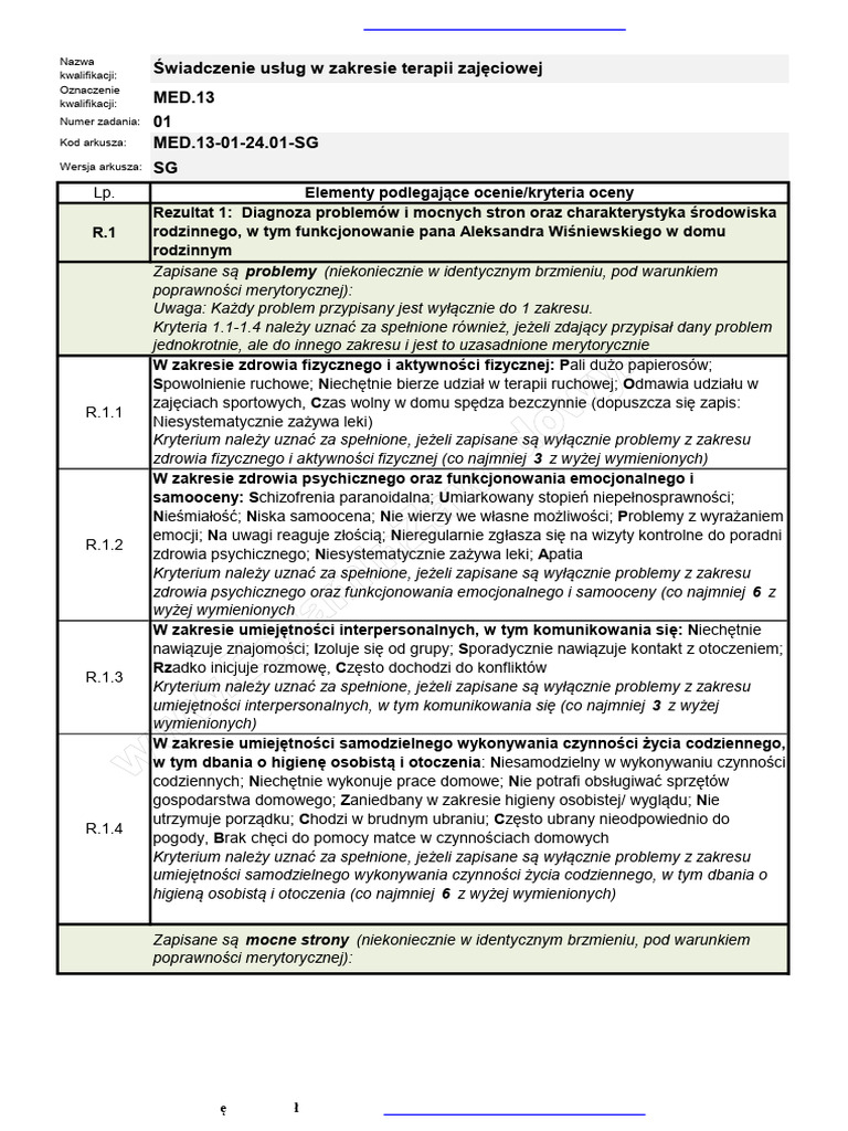 Med13 st24 Klucz1 | PDF